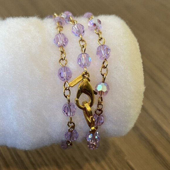 Chan Luu | Jewelry | New Authentic Chan Luu Lavender Lt Purple Swarovski Crystal Necklace ...